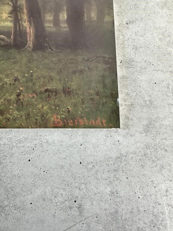 Albert Bierstadt | Albert Bierstadt Buffalo Lithograph Print Trail ...