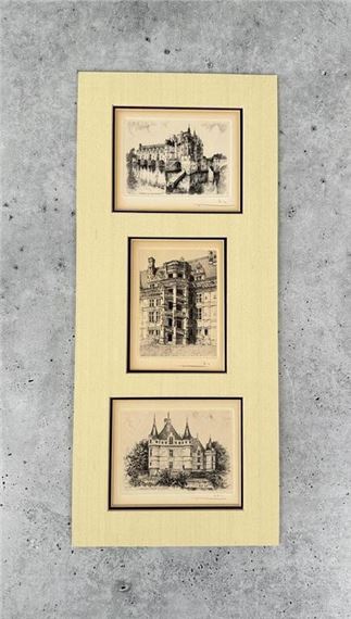 Leopold ROBIN | Leopold Robin French Castles Etchings (1939) | MutualArt