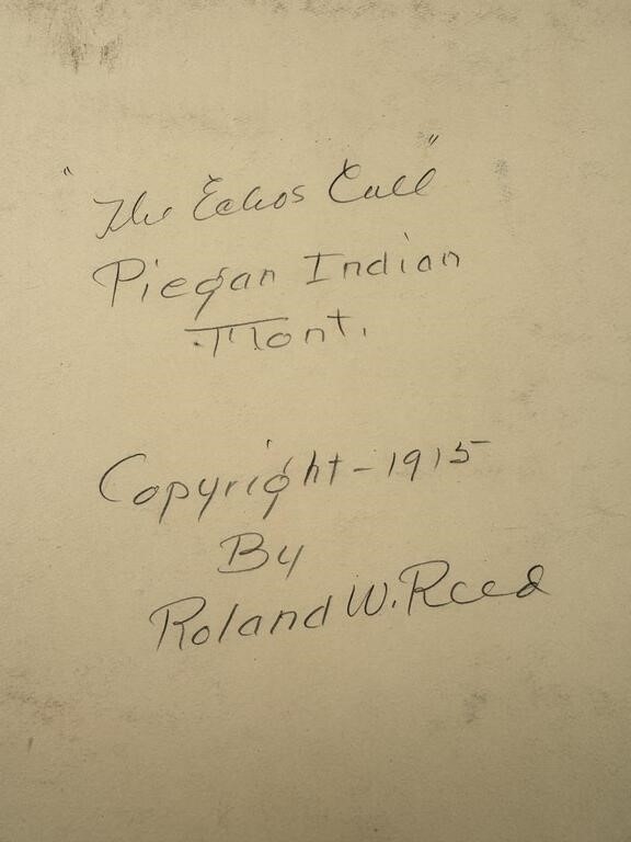 Roland Reed | Roland Reed The Echos Call Montana Photo (1915) | MutualArt