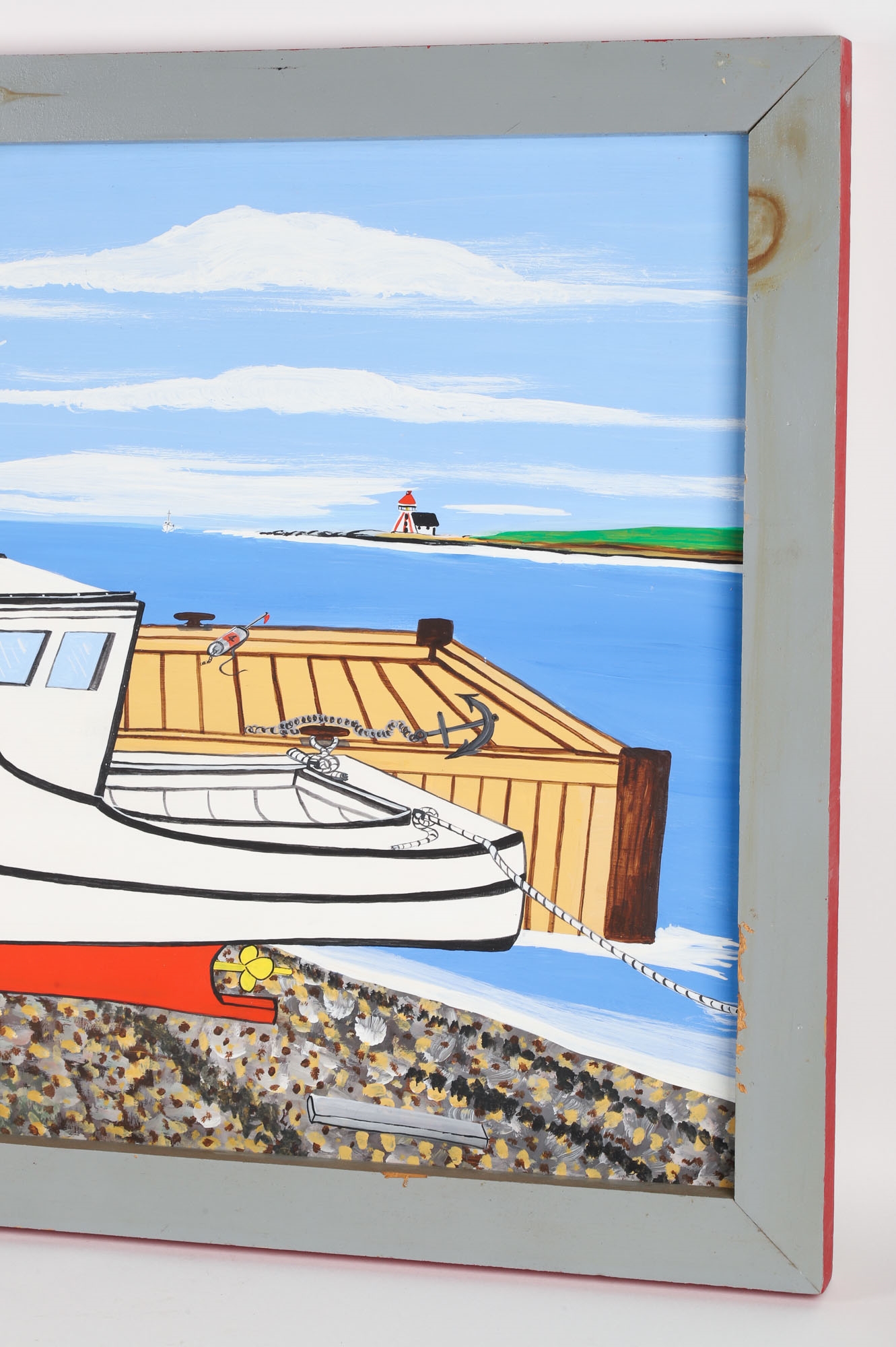 Fred Trask | Fisherman Painting his Boat (20th Century) | MutualArt