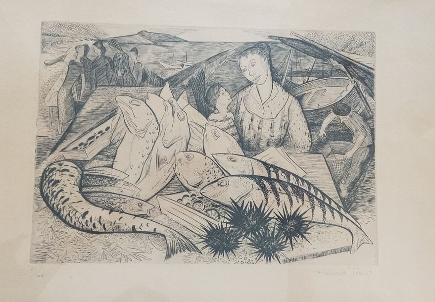 ROBERT TRAUT | Marchande de poisson | MutualArt