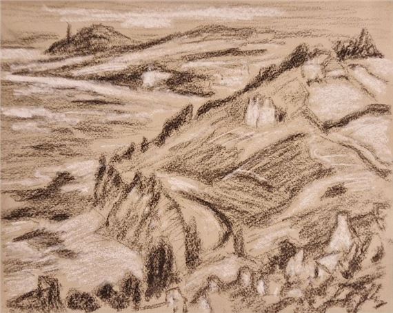 Robert Simon | Mountain landscape - Pontrieux | MutualArt