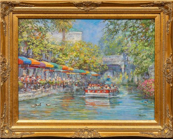 Robert Hamman | Colorful Riverwalk (2024) | MutualArt