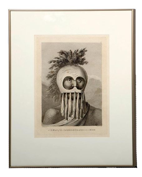 John Webber | MAN OF THE SANDWICH ISLANDS IN A MASK (1784) | MutualArt