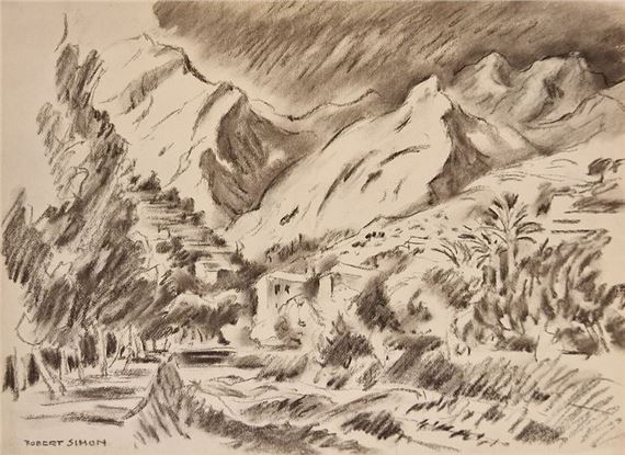 Robert Simon | Menton - Landscape - Town - Eze - Roquefère Five ...