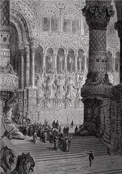 Gustave Doré | Astolfo returns to the emperor of Ethiopia and restores ...