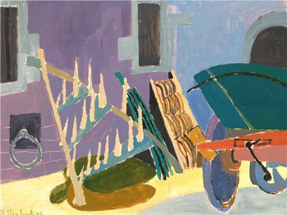 Louis Van Lint | Charrette et herse (1946 (1946) | MutualArt