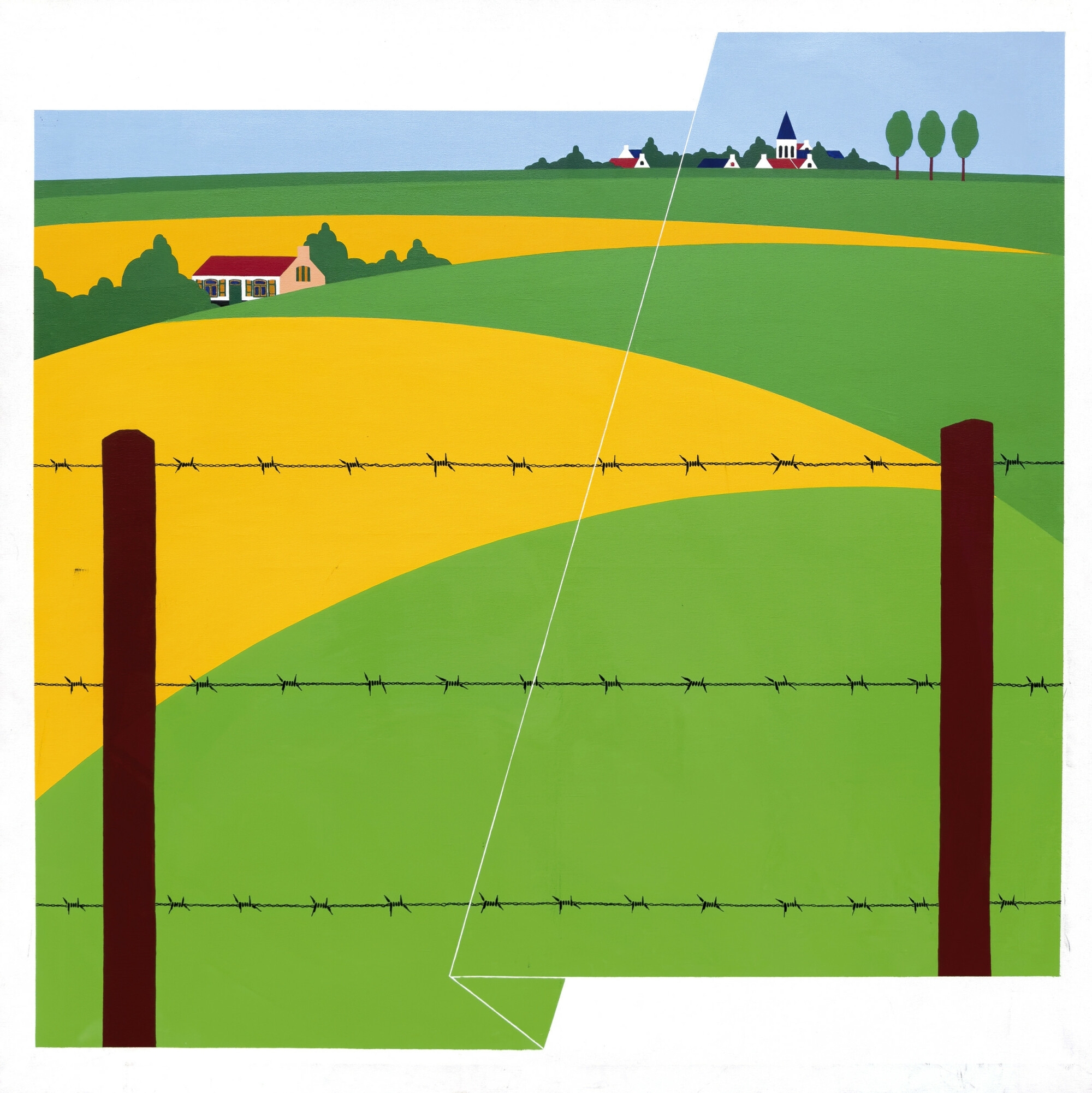 Joseph Willaert | Landschap in glooiing (1986 (1986) | MutualArt