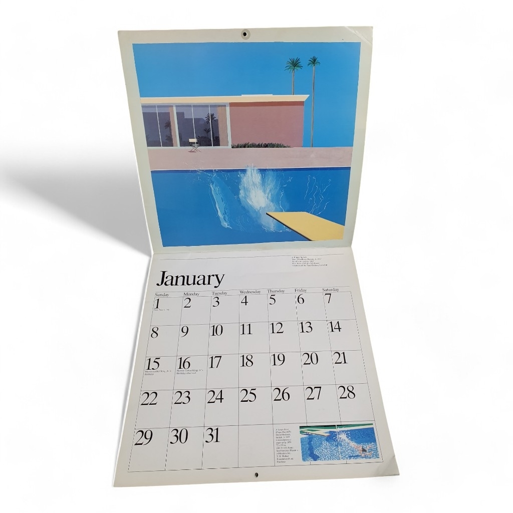 David Hockney | DAVID HOCKNEY ART CALENDAR 1989 METROPOLITAN MUSEUM OF ...