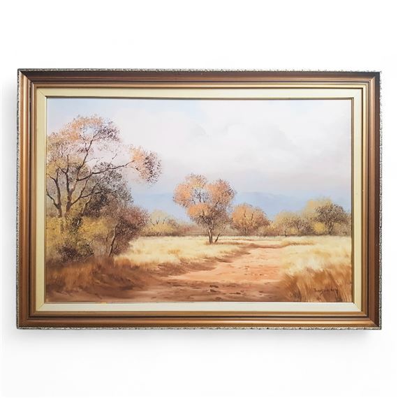 Thomas Hacking | BEAUTIFUL CARVED AND GILT FRAMED OIL PAINTING OF A ...