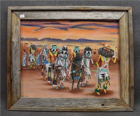 Raymond Naha | HOPI PANTING ( RAYMOND R NAHA) (1998) | MutualArt