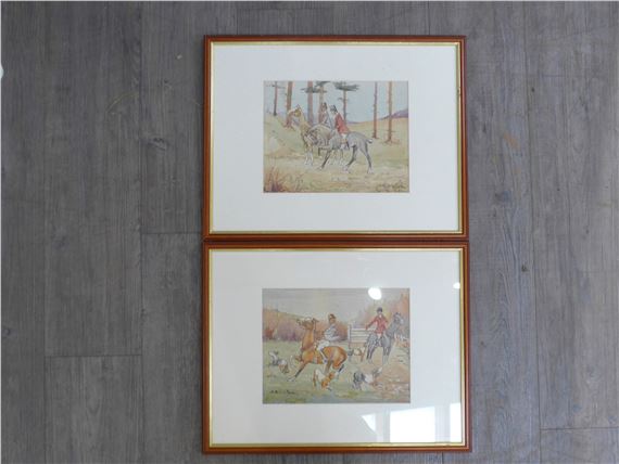 Stephen Baghot de la Bere | A pair of framed and glazed watercolours ...