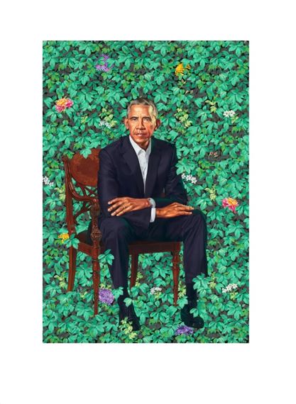 Kehinde Wiley | Barack Obama, 2018 (2018) | MutualArt
