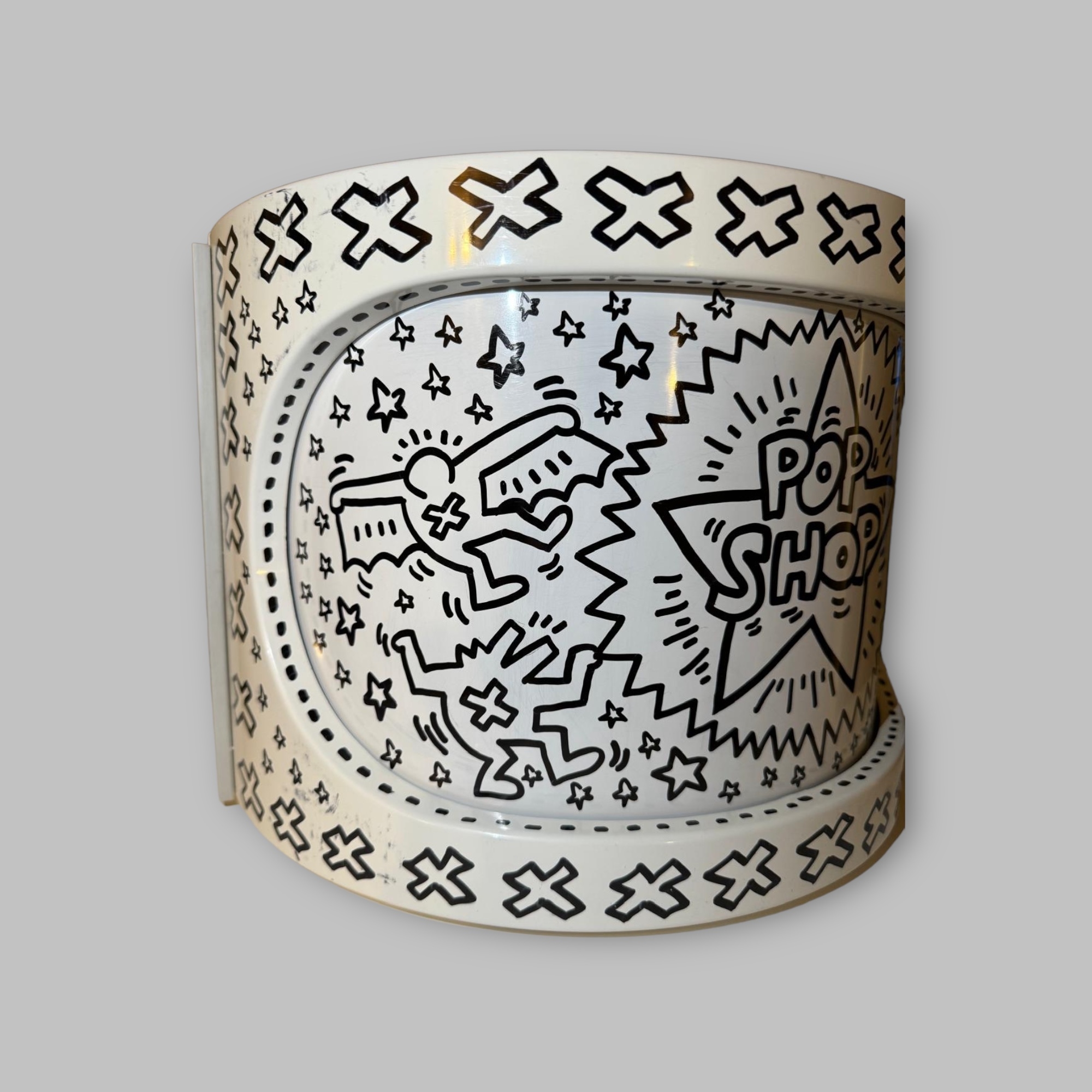 Keith Haring | Black marker on a plastic module table from the 70s ...