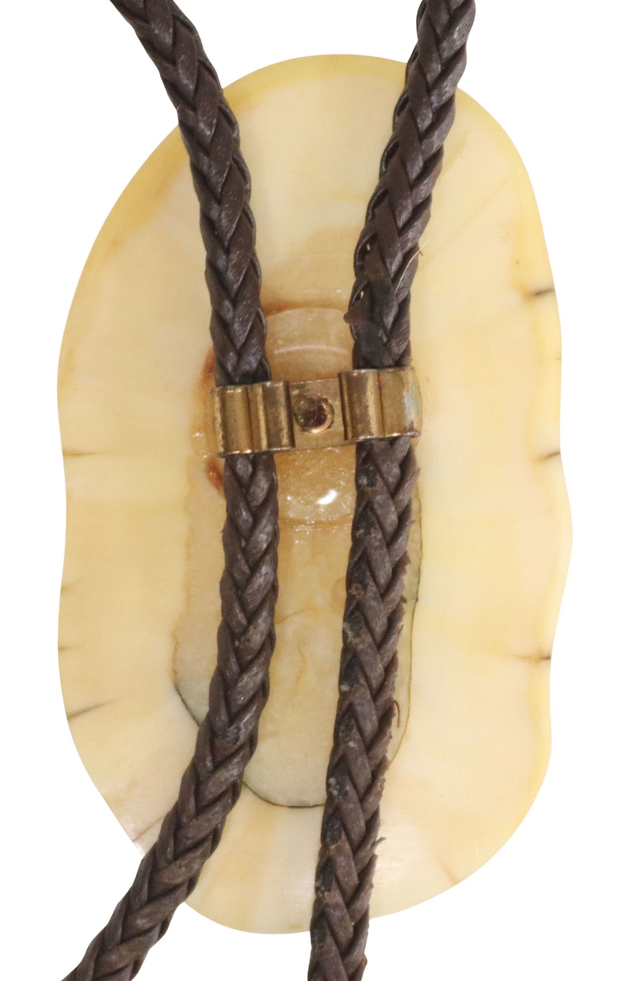 Peter Kinney | Scrimshaw walrus ivory bolo tie | MutualArt