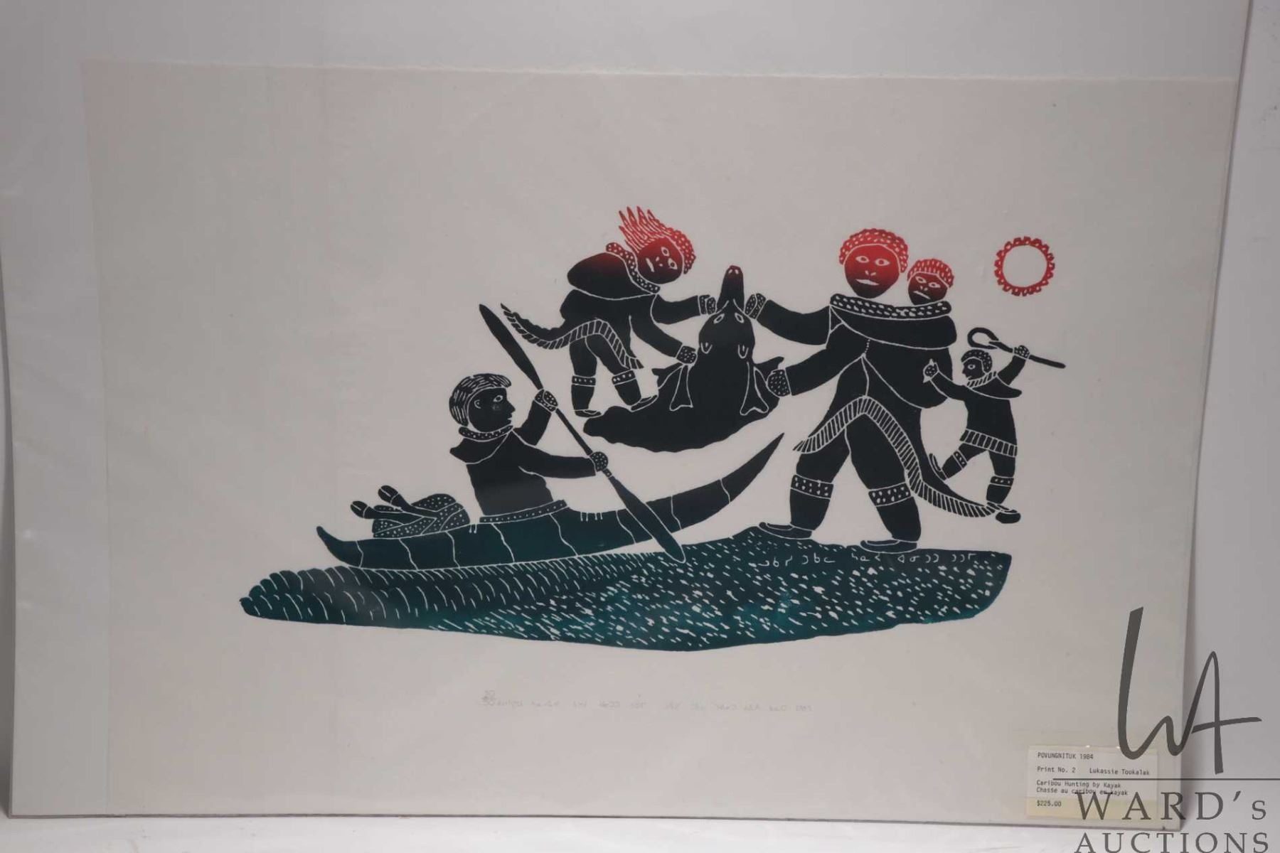 Lucassie Tookalook | Caribou Hunting by Kayak (1983) | MutualArt