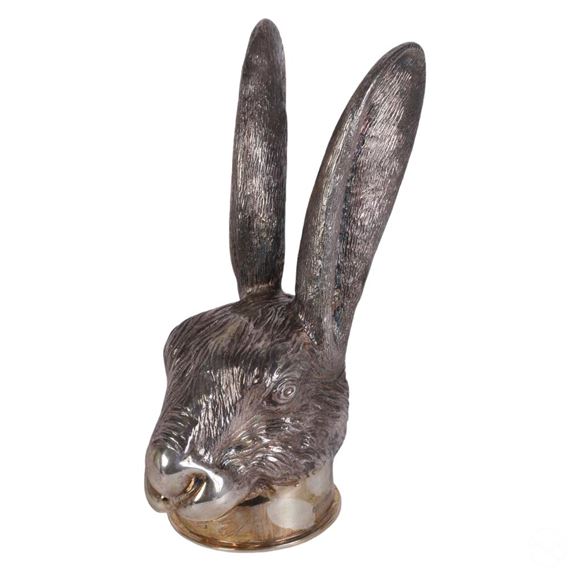 William Comyns | 19C English Sterling Silver Hare Stirrup Cup 585g ...