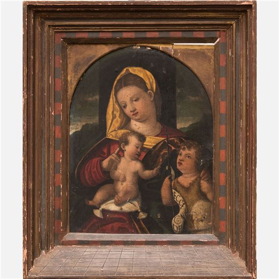 Francesco Rizzo da Santacroce | Mary with Jesus and St. John | MutualArt