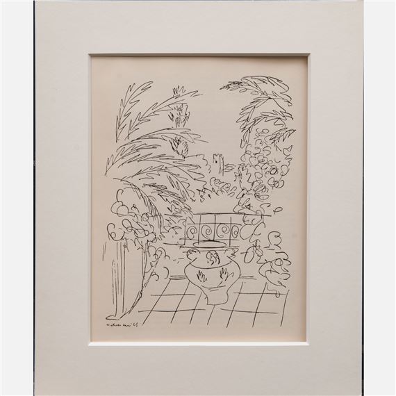Henri Matisse | Terrace lithography on paper (1960) | MutualArt