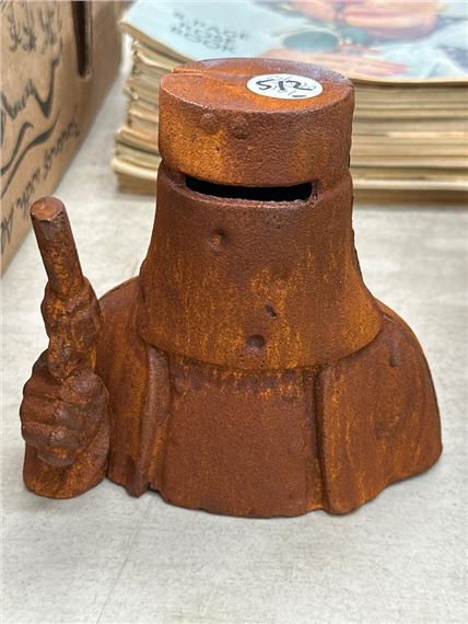 Ned Kelly | CAST IRON NED KELLY MONEY BOX | MutualArt