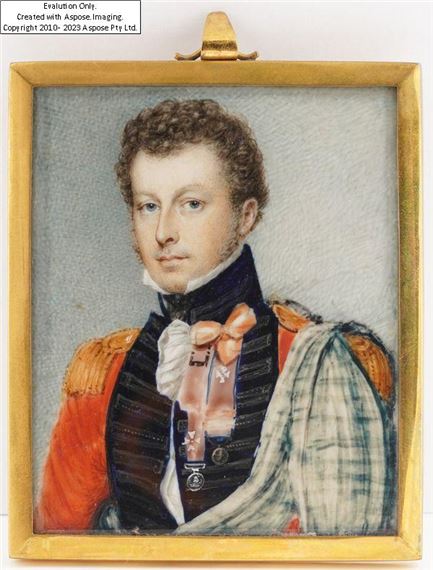 British School, 18th Century | Portrait miniature of Sir Robert Dick on ...