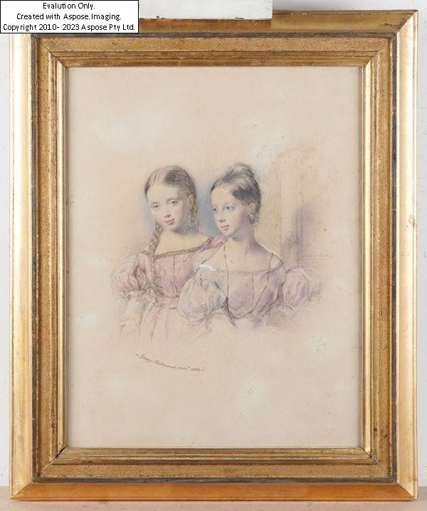 George Richmond | Portrait of Helen Catherine Mackenzie and her sister ...