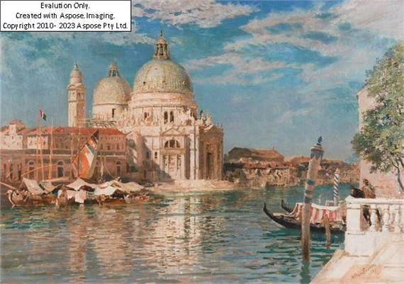 Arthur Severn | The Santa Maria della Salute (1887) | MutualArt