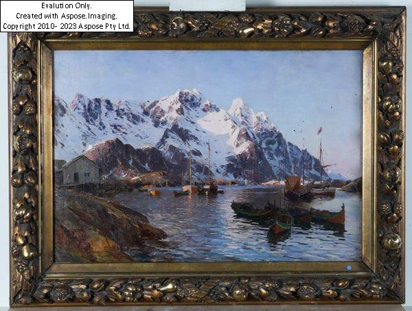Even Ulving | Boats in a Fjord | MutualArt