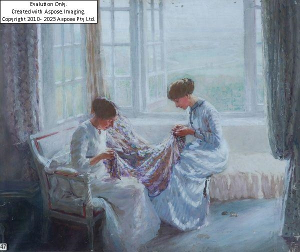 Arthur Croft Mitchell | Two ladies working with | MutualArt