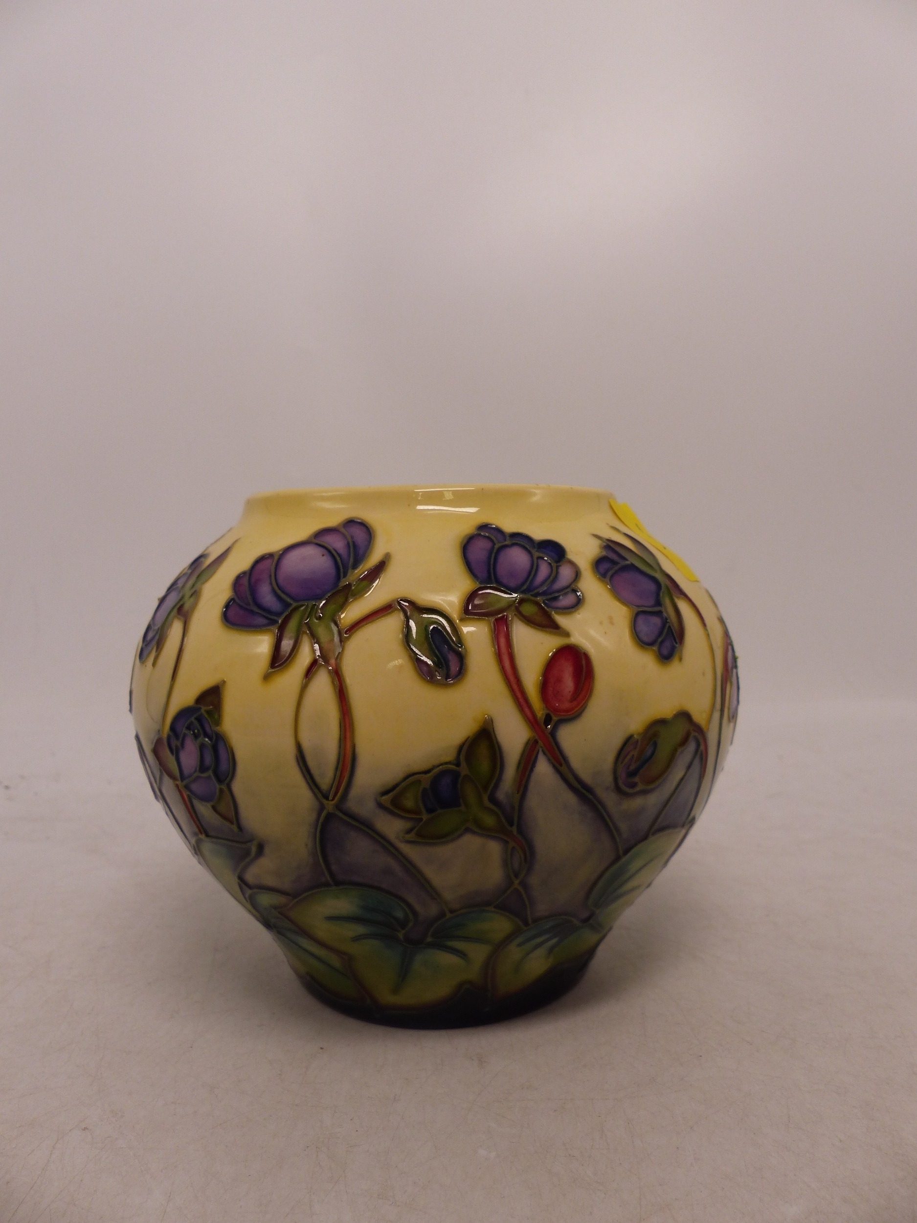 William Moorcroft | Moorcroft Hepatica Design Squat Form Vase. Height ...