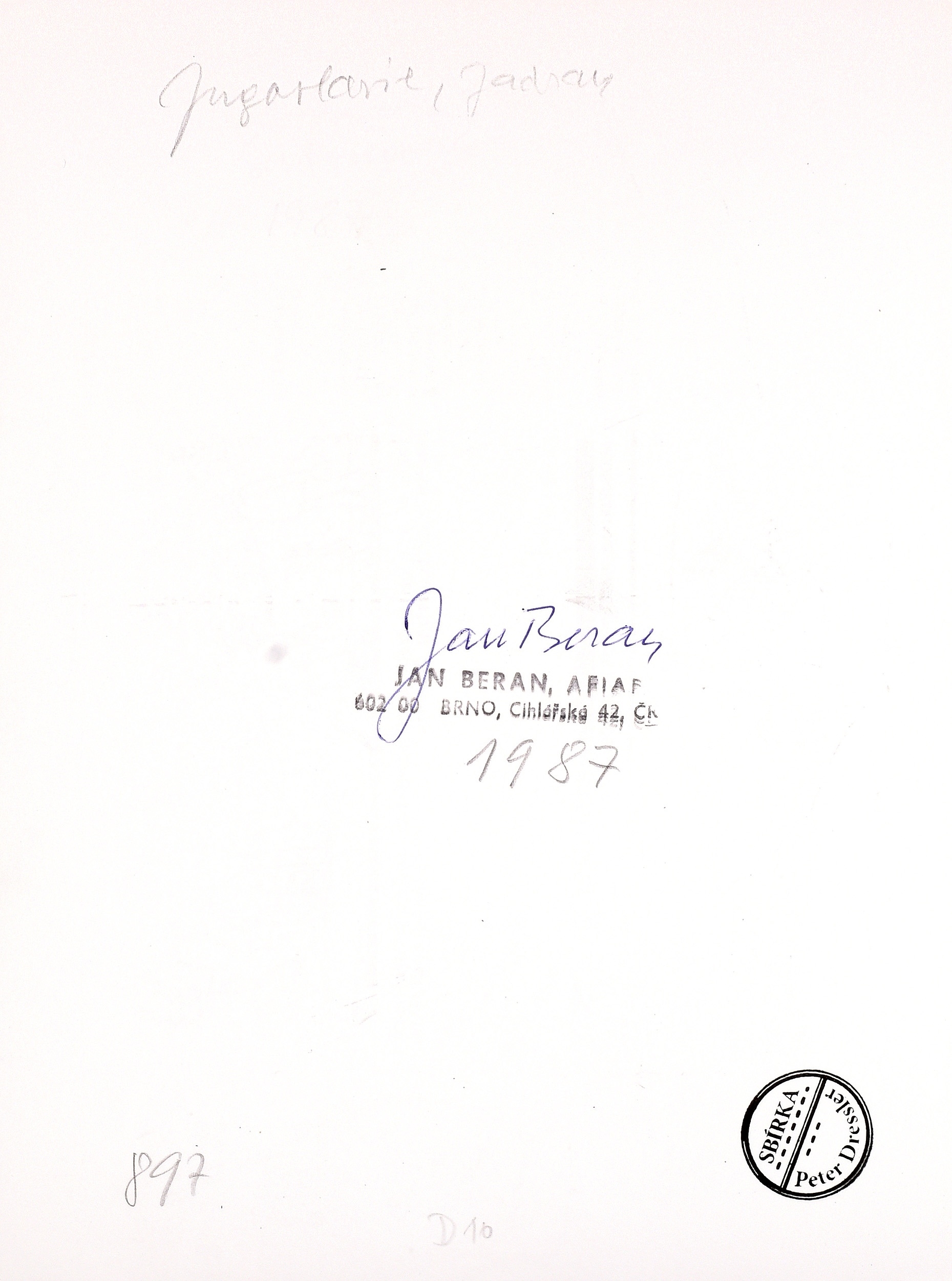 Jan Beran | Jugoslávie, 1987 (1987) | MutualArt