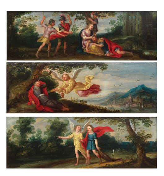 Pieter Van Avont | Tobias and the Angel; Samson and Delilah; and Elijah ...