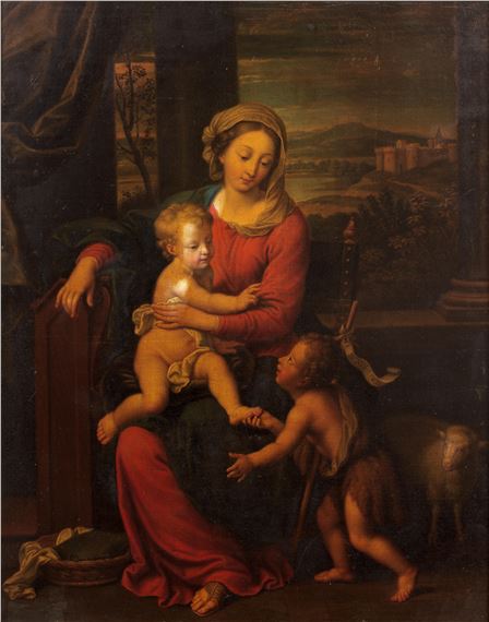 Pierre Mignard | Oval miniature on metal mounted in a small gilded ...