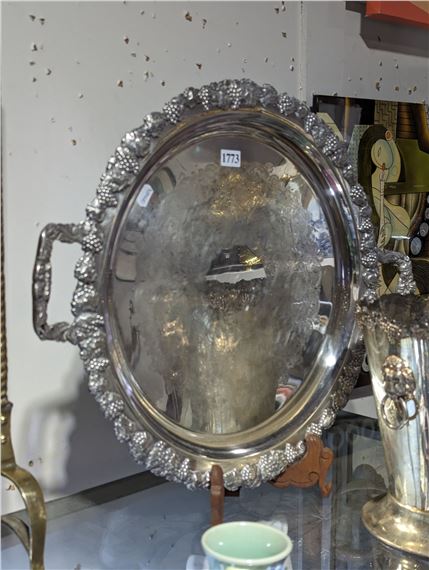 Sheffield | SILVERPLATED SERVING TRAY | MutualArt