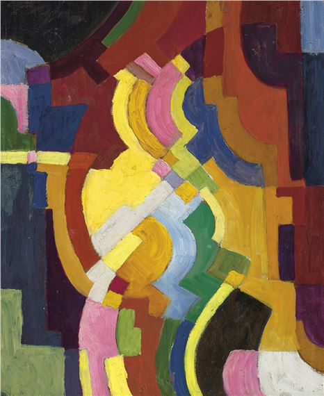 August Macke | Farbige Formen III (1913) | MutualArt