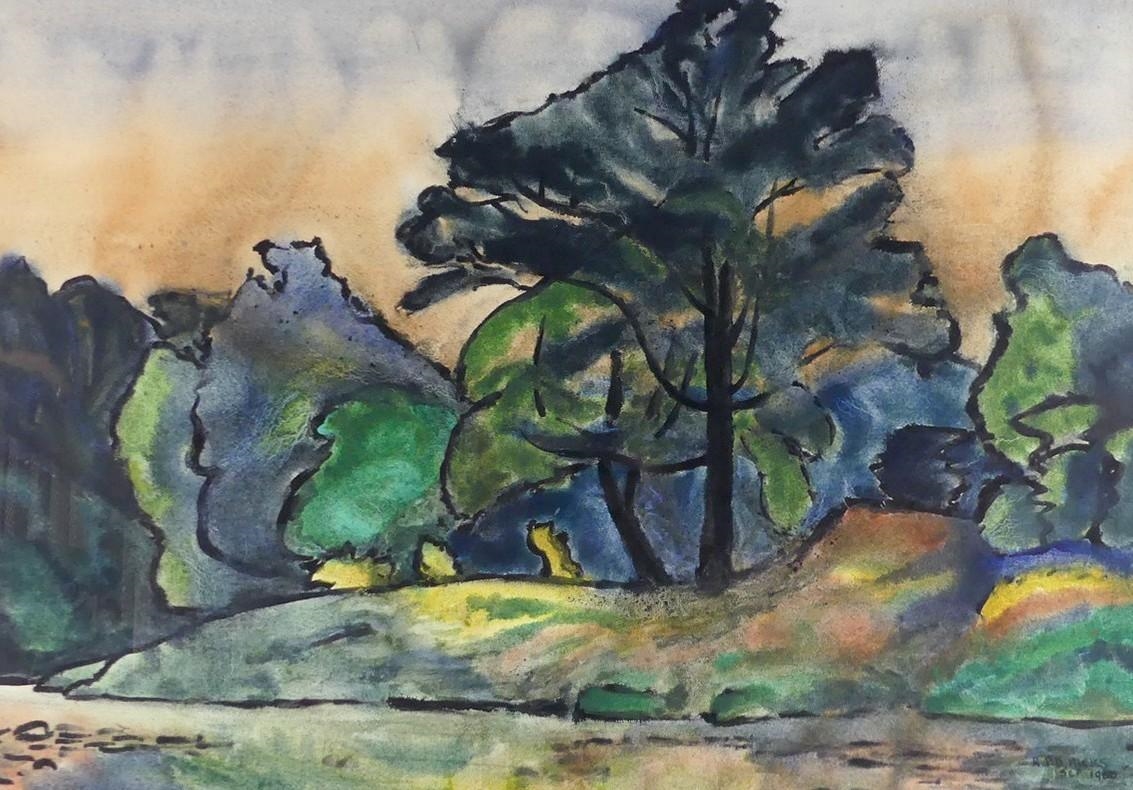 Reverend R.P.D. Hicks | Untitled: Summer Landscape (1960) | MutualArt