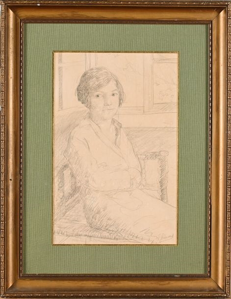 Léon Garraud | Portrait de jeune femme | MutualArt
