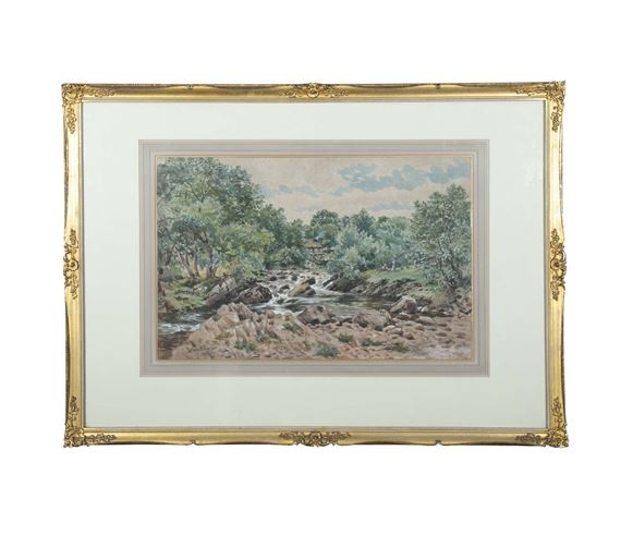 Sam Bough | A Kincardineshire River (1896) | MutualArt