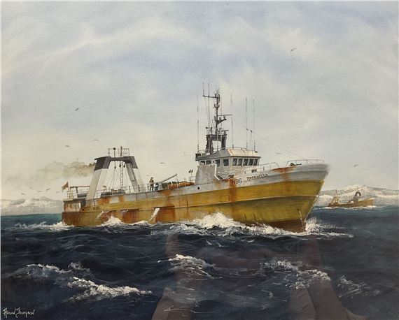 Adrian Thompson | 'Thornella' Hull Trawler Ship's Portrait | MutualArt