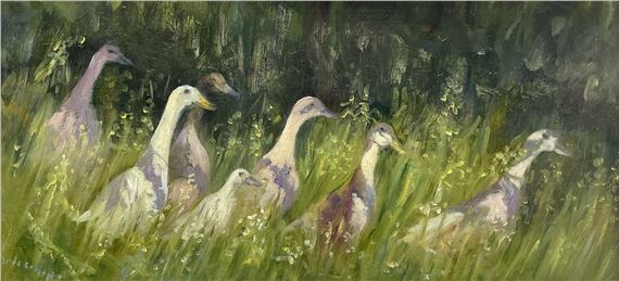 Iris Collett | Seven Geese | MutualArt