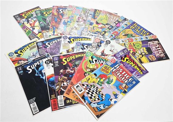 DC Comics | Various DC comics incl run of Superman plus some Justice ...