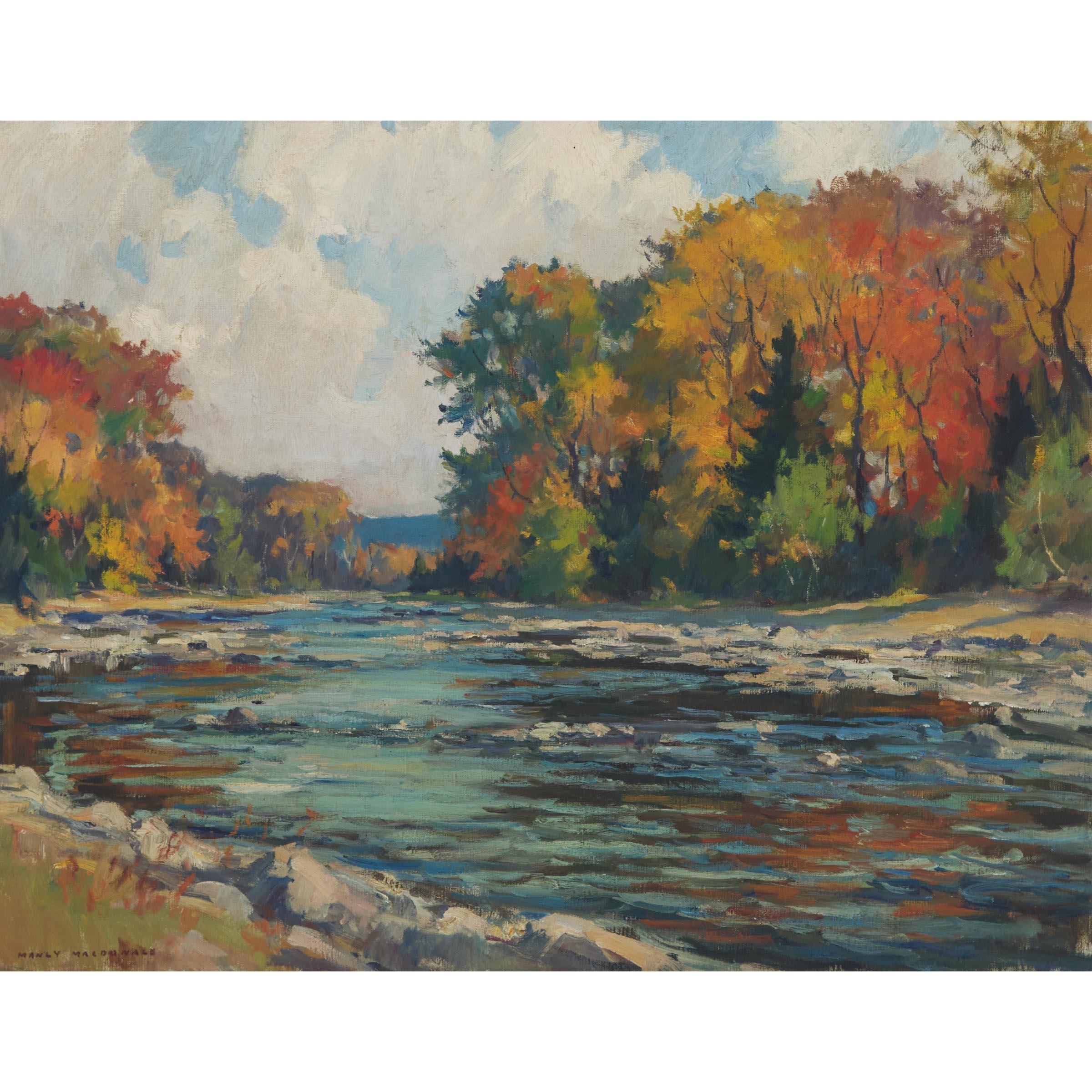 Manly Edward MacDonald | AUTUMN ON THE MOIRA RIVER | MutualArt
