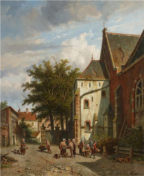 Adrianus Eversen | View of the Westkerk in Enkhuizen | MutualArt