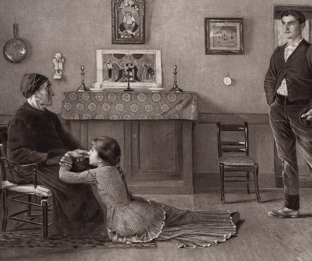 Jean Eugène‏ Buland | Jean-Eugene Buland Family Matters 1890 Antique ...