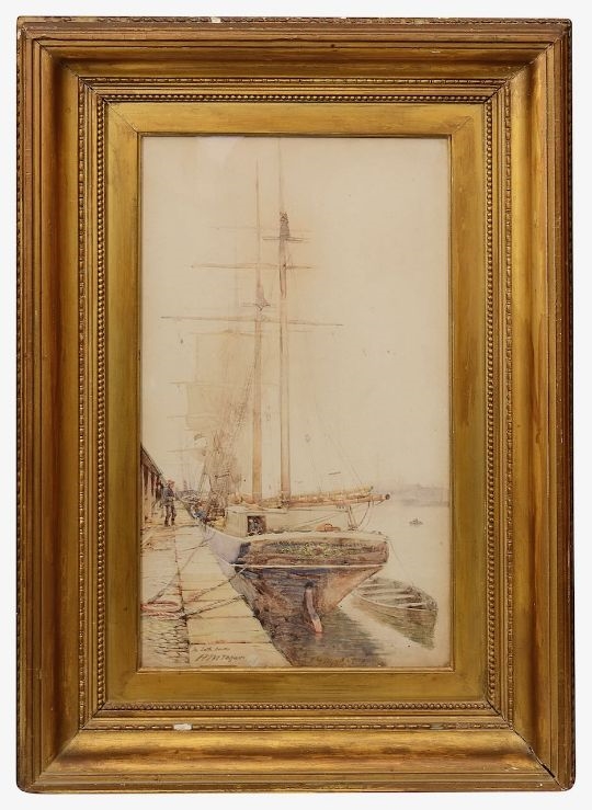 Henry Monteith Telfer | In Leith Docks (1883) | MutualArt