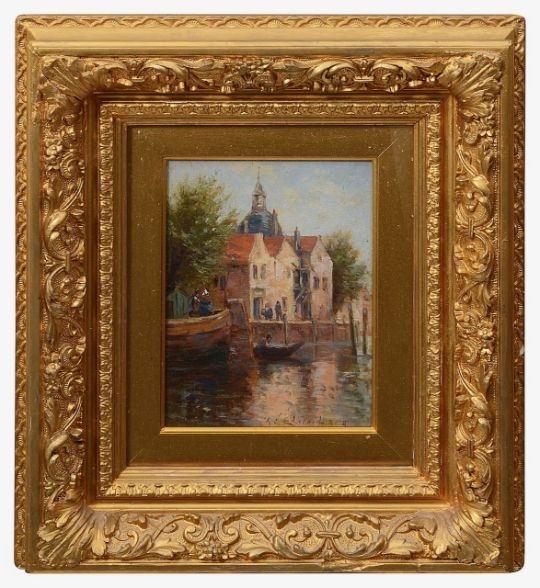 Alfred Sanderson Edward | A Dutch Scene | MutualArt