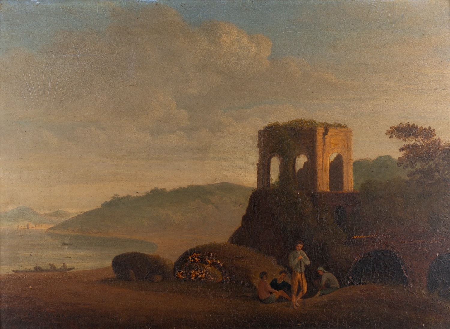 William Marlow | The Temple of Venus, Bay of Baiae - Oil on board ...