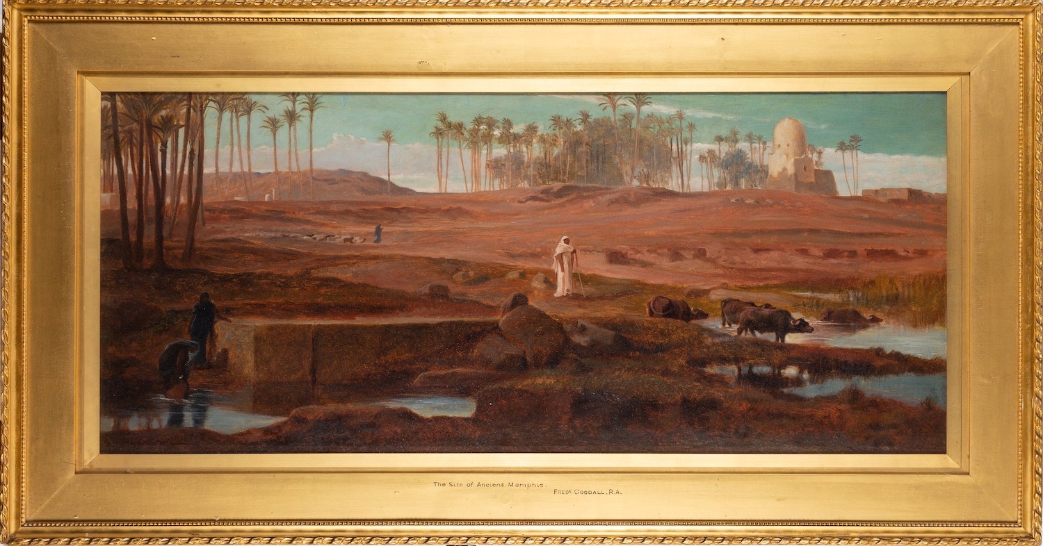 Frederick Goodall | The Site of Ancient Memphis - Oil on canvas (1859 ...