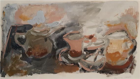 Max Wolpe | Still Life with Jugs (1989) | MutualArt