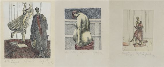 Zeljko Lapuh | standing figure, puppet and figure and two puppets ...